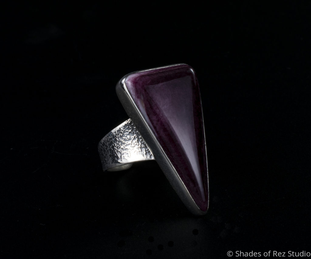Silver and Lion's Paw Shell Ring - Shades of Rez Studio | Designs by ...